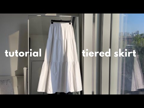 TUTORIAL | tiered skirt (pattern draft & sew)