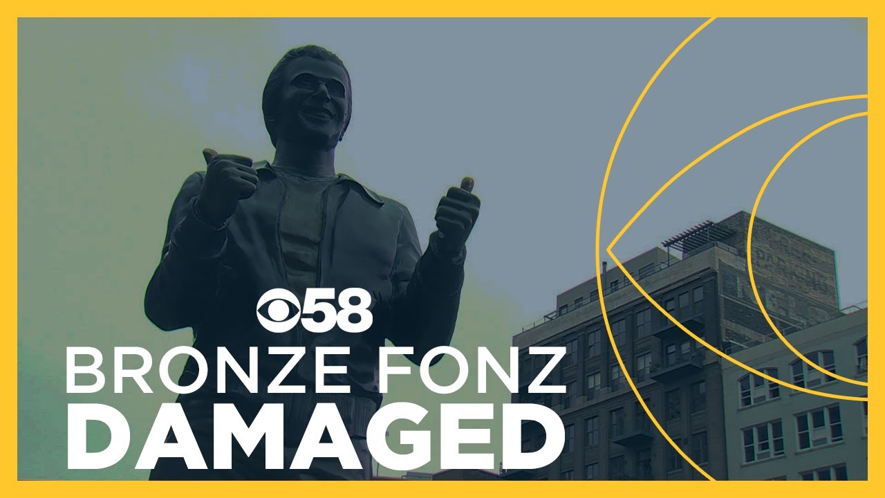 Iconic 'Bronze Fonz' Milwaukee statue vandalized