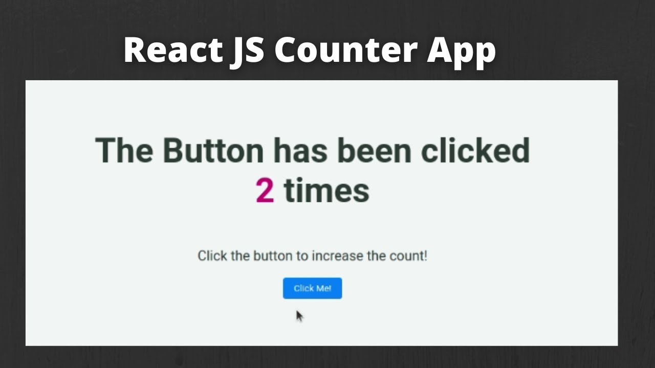 Click Counter | CCBP React JS Coding Practice 4 Solution | Simple React JS Counter Application
