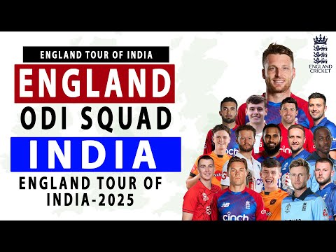 ENGLAND Cricket Team ODI SQUAD against INDIA | ENGLAND Tour of INDIA 2025