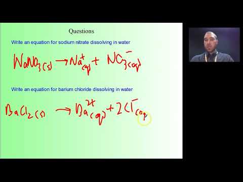 Solubility of Ionic Substances