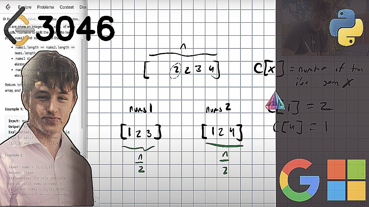 Leetcode 3046. Split the Array