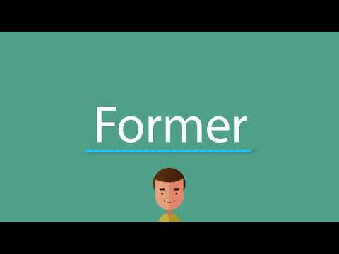How to pronounce Former