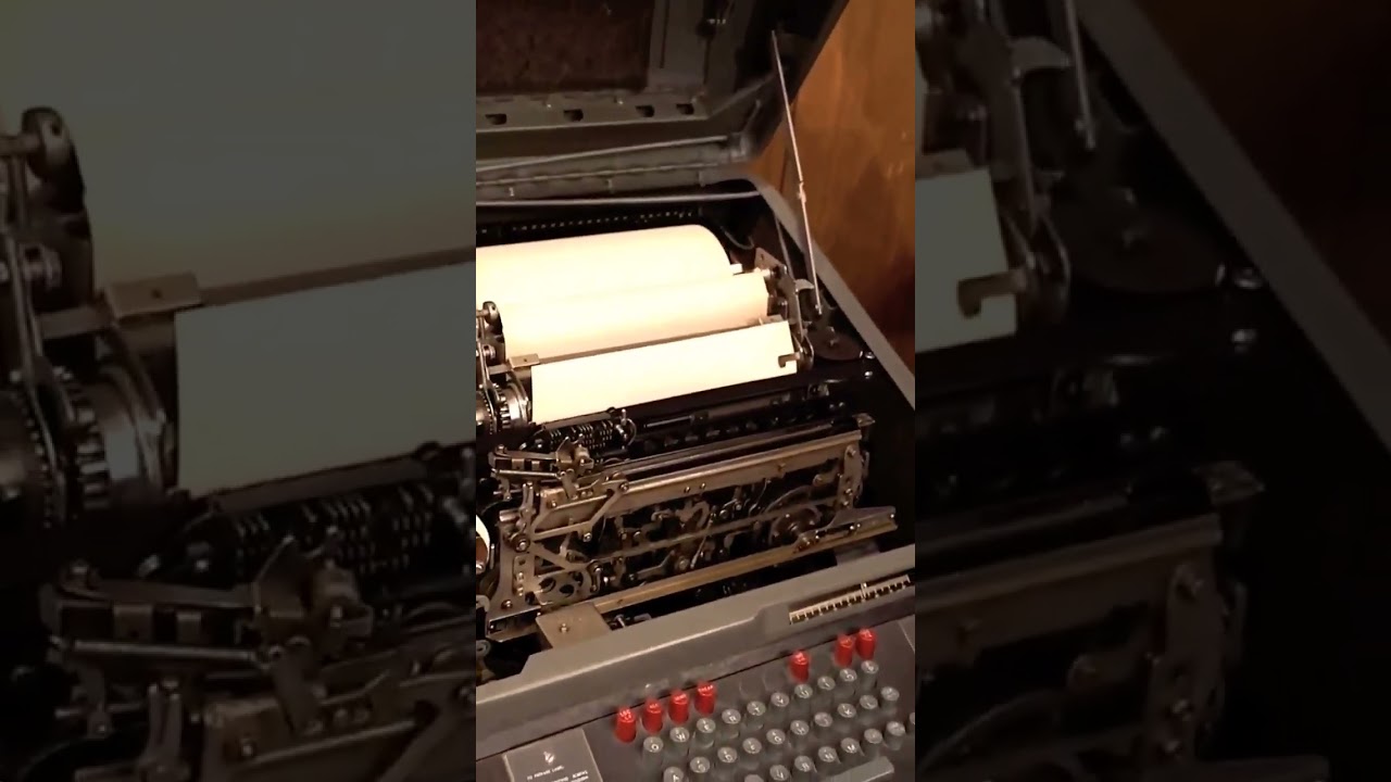 Live Demonstration Of A Teletype Machine At The Pavek Museum