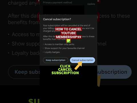 HOW TO CANCEL MEMBERSHIP SUBSCRIPTIONS SUBSCRIPTION ON YOUTUBE DISABLE MEMBERSHIP CANCEL ON ANDROID
