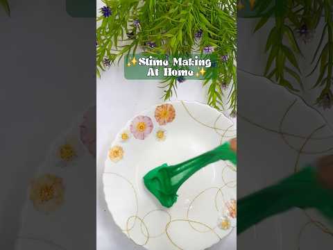 How To Make Slime At Home 🏡 #diy #slime #satisfying