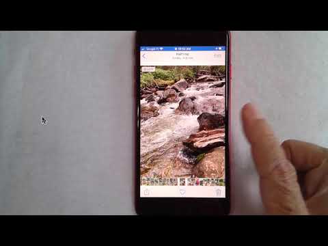 Apple Photos, soft waterfall effect