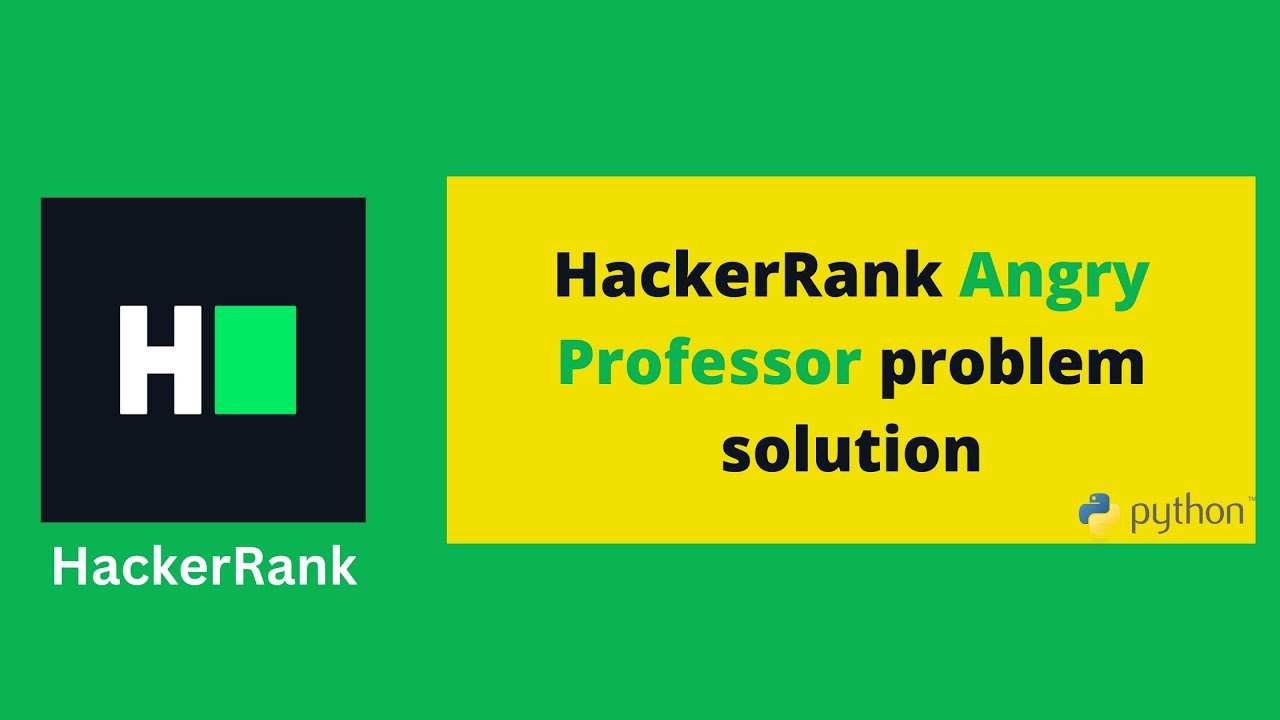 HackerRank Angry Professor problem solution in python programming | Programmingoneonone