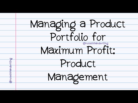 Product Portfolio Management Notes