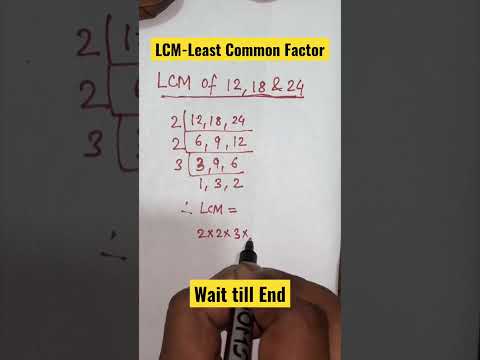 LCM of 12,18 and 24 #math