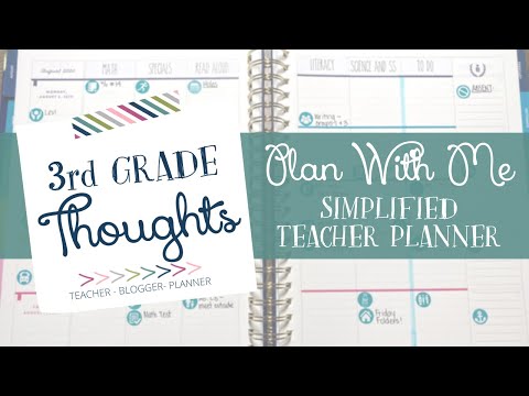 Plan With Me: Simplified Teacher Planner & Icon Stickers