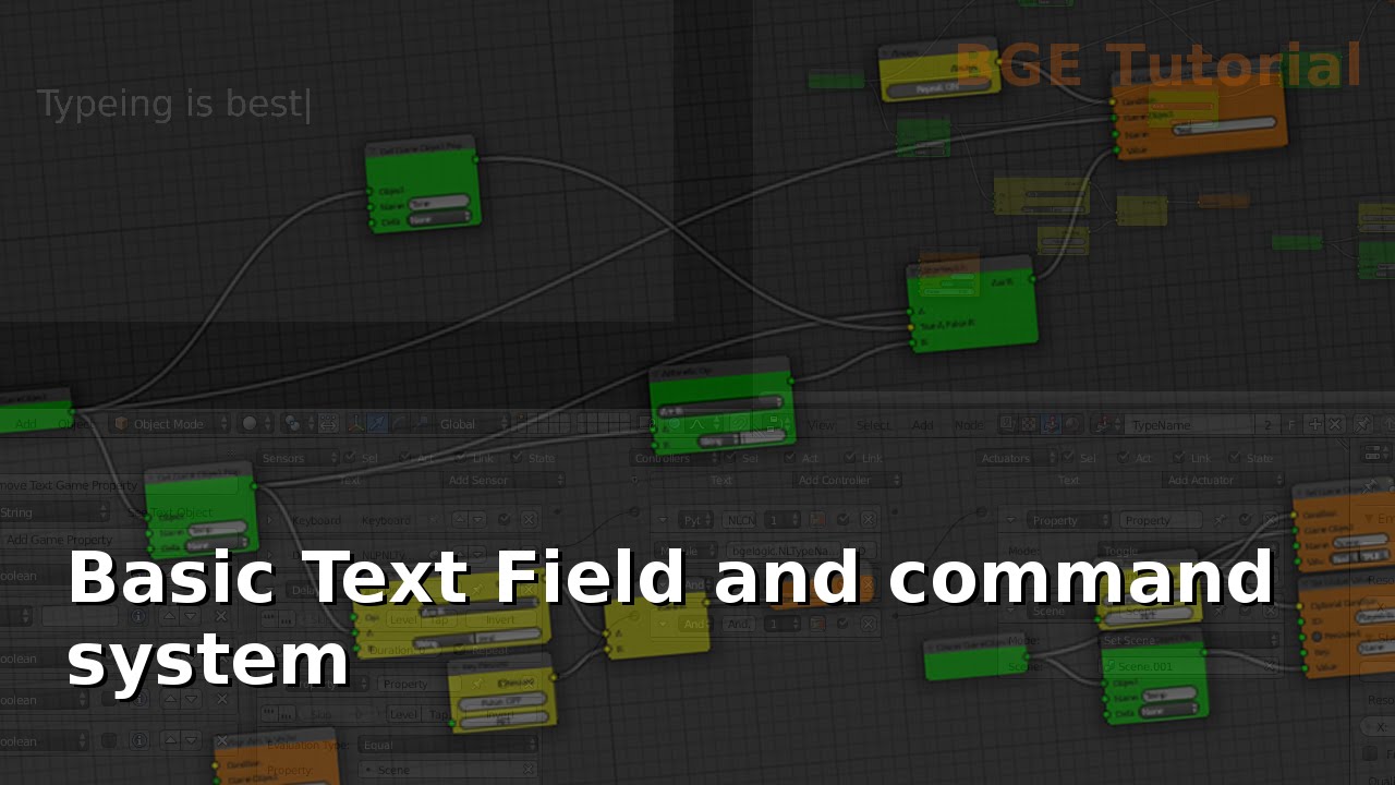 Basic Text Field (node Logic) - BGE Tutorial