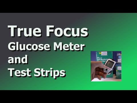 True Focus Glucose Meter and Test Strips