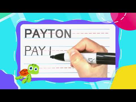 How To Write PAYTON | Write With Me! -- FOR KIDS