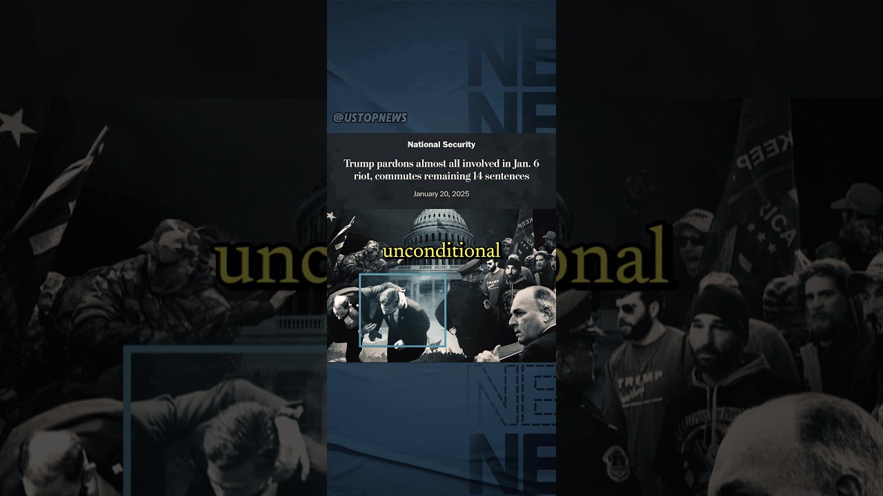 Trump pardons almost all involved in Jan. 6 riot, commutes remaining 14 sentences.#americannews