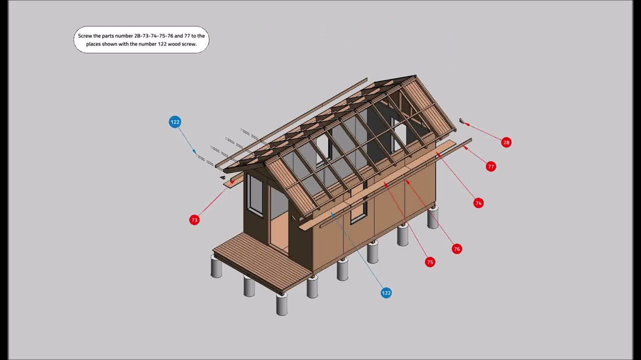 Small Cabin DIY Build plans - 10'x20' Tiny House PDF