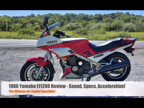1986 Yamaha FJ1200 Review - Sound, Specs, Acceleration - The Ultimate Air-Cooled Sportbike!