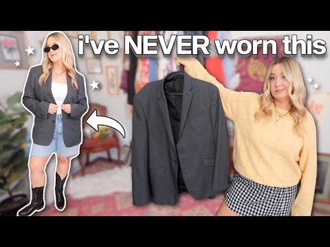 styling clothes i bought but NEVER wear! (actually wearing the clothes in my closet)