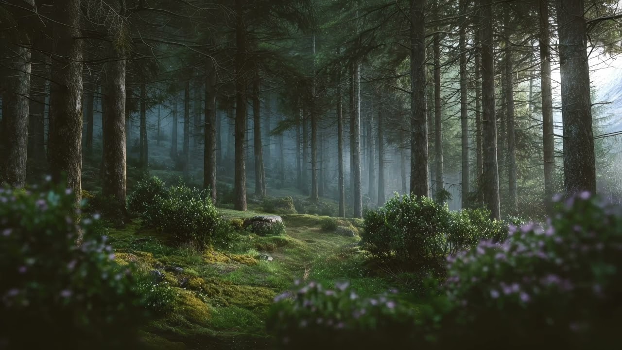 Wind Through the Pines - Forest ASMR [4K]