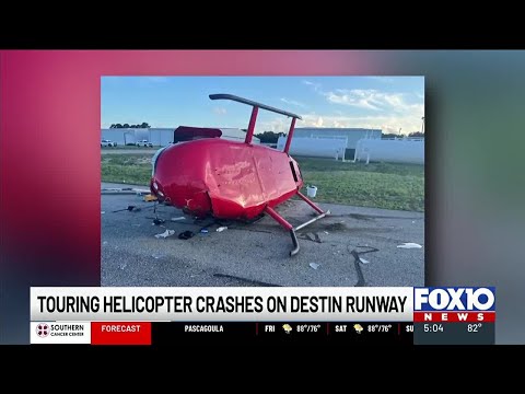 4 injured when touring helicopter crashes at Destin airport