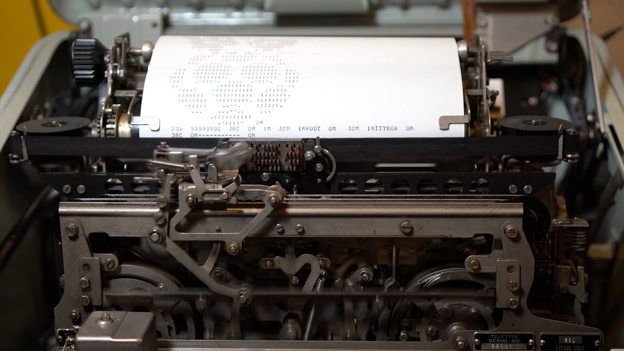 neofetch on a teletype