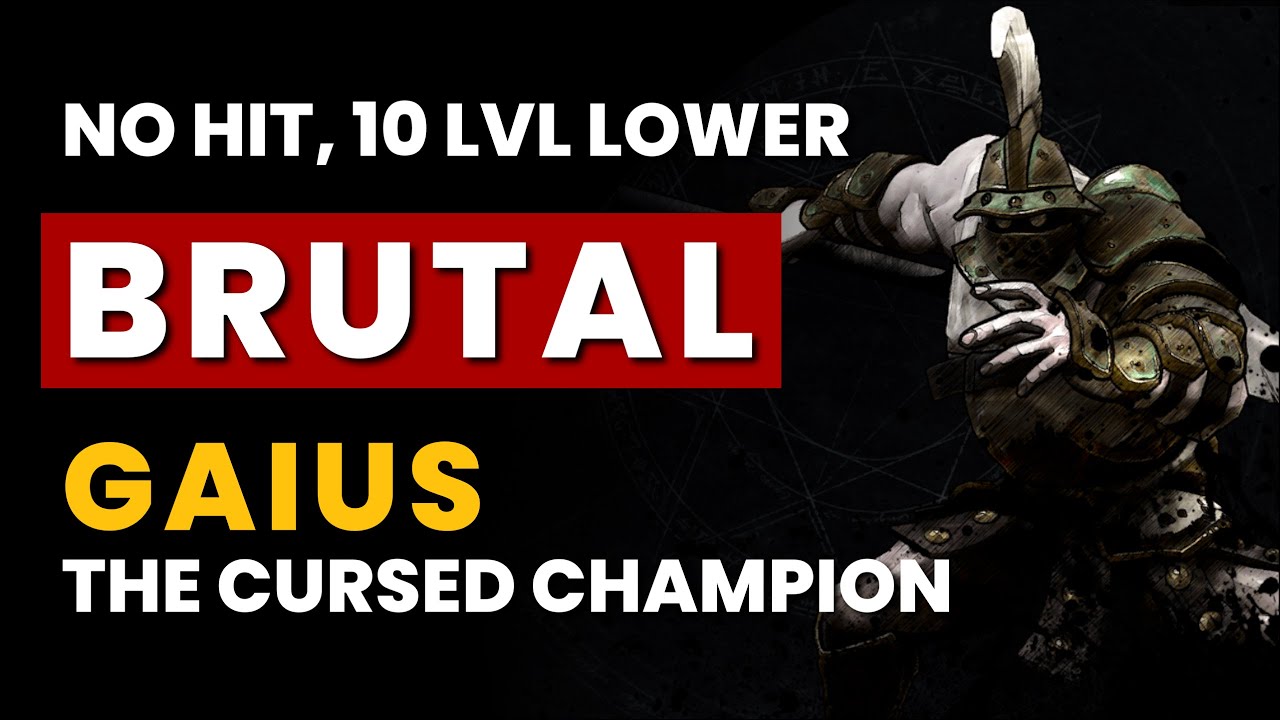 V Rising - BRUTAL Gaius the Cursed Champion | No Hit, 10 Levels Lower, Frail | 1.1 Boss Kill