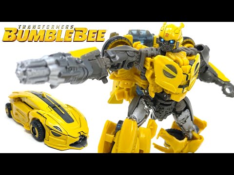 Transformers Studio Series BUMBLEBEE Movie Deluxe Class UNMASKED B127 Review