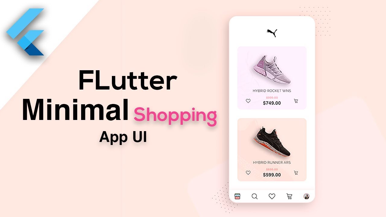 Flutter Minimal Shopping App UI - Speed Code