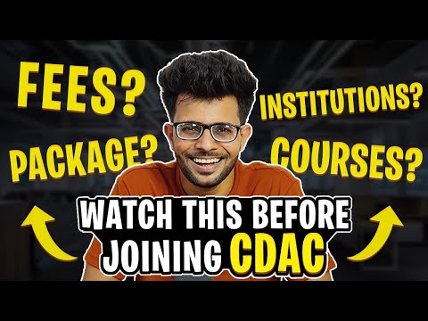 5 Things you Must Know Before Joining CDAC | Courses | Top Institute | fees | Highest Package 🤑🔥