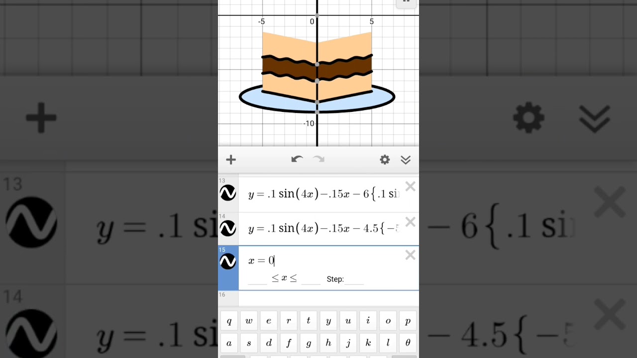Tiramisu 🍰 #desmos #maths #tiramisu #graph #art #mathart #mathartwork #tiramisucake