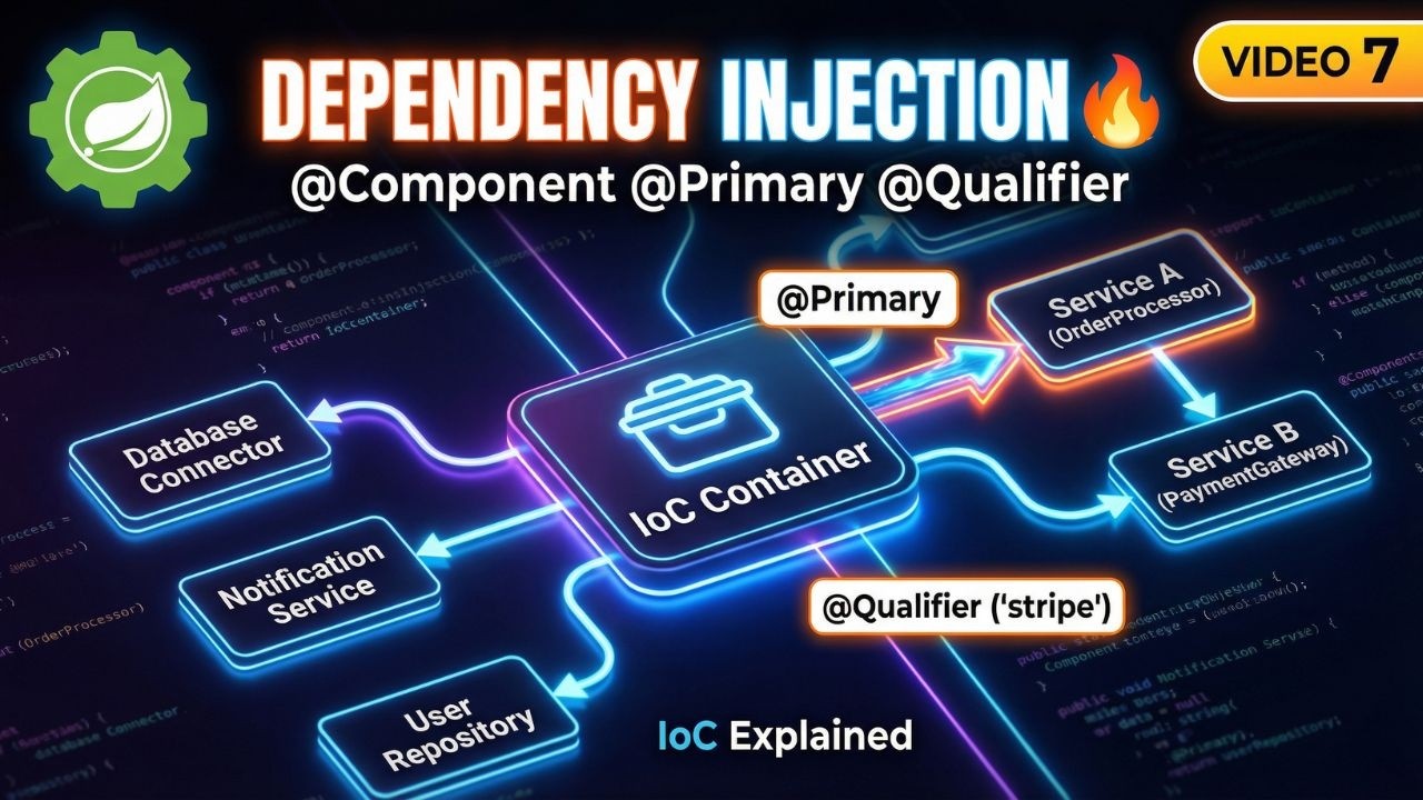 Spring Boot Annotations Explained | @Component vs @Qualifier vs @Primary
