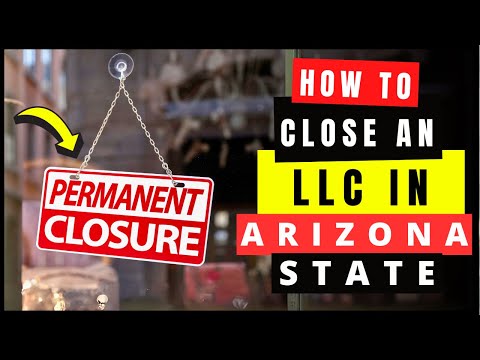 How to Dissolve, Close or Terminate an LLC Business in Arizona Online (2025) Articles of Dissolution