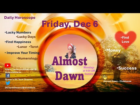 Almost Dawn Friday, Dec 6th