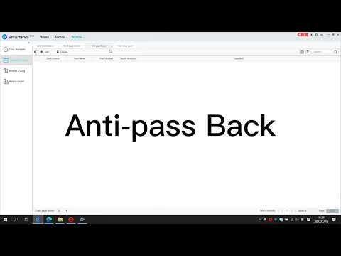 SmartPSS Lite - Anti pass Back