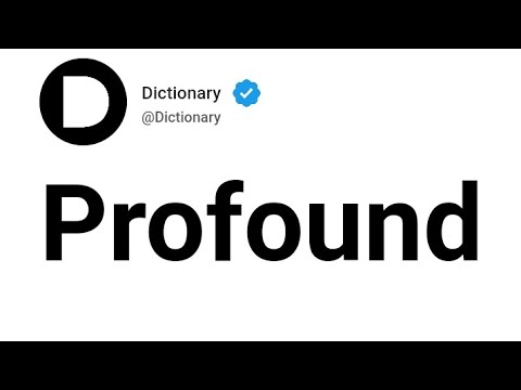 Profound Meaning In English