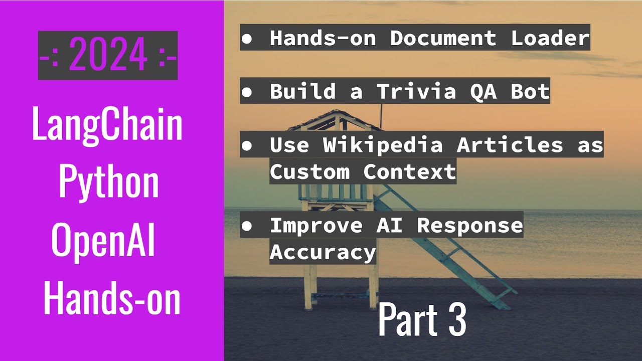 LangChain OpenAI Python | Tutorial | Document Loader, Wiki & Custom Context  - Trivia Q/A Bot - P3