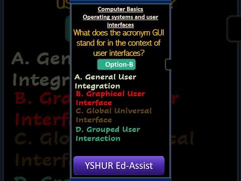 GUI | Computer Basics | Operating Systems and User Interfaces #mcqs #dsc #groups #defence