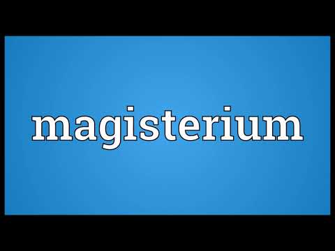 Magisterium Meaning