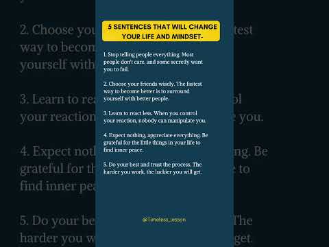 Sentence that change your life and mindset #psychology #quotes #motivation