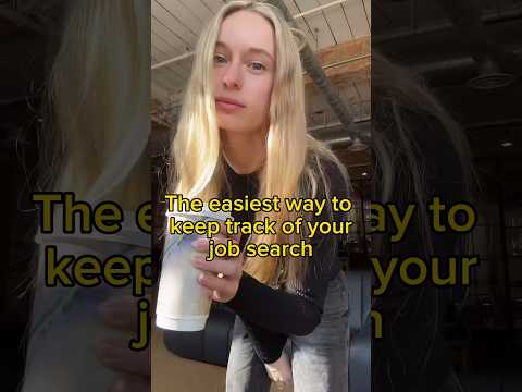 The EASIEST way to keep track of your job search #technews #technology