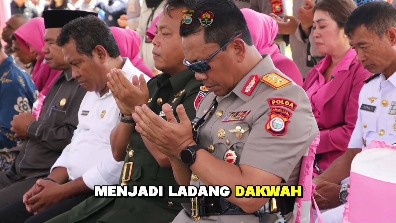 Kapolda Maluku Utara meresmikan Masjid Al Waaritsin di SPN Polda Maluku Utara.