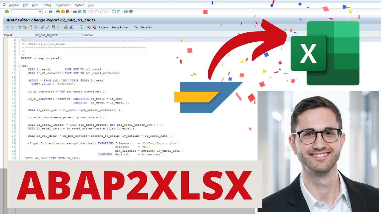 ABAP2XLSX - SAP Data to Excel within ABAP
