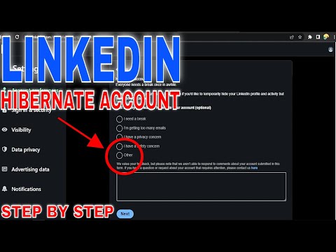 ✅ How To Hibernate Account In LinkedIn 🔴