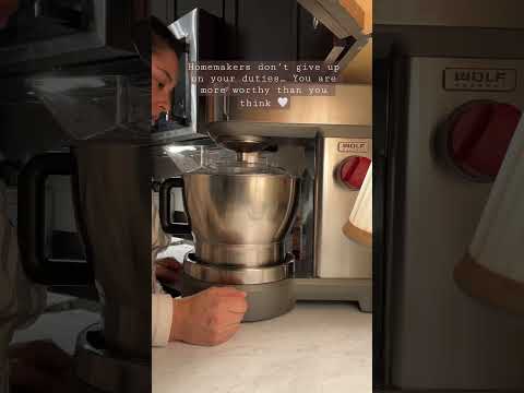 A homemakers job is important #homemaker #shorts #homestead #sourdough #wolfgourmetstandmixer
