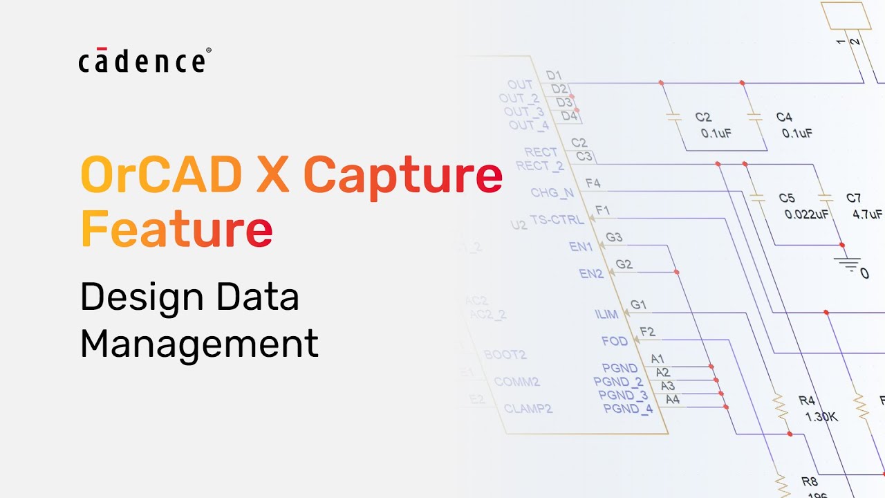 Design Data Management in OrCAD X Capture