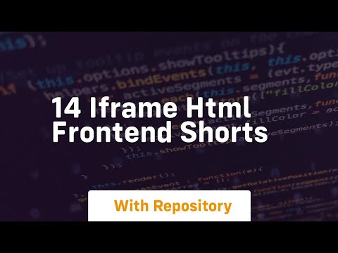 14 iframe html frontend shorts
