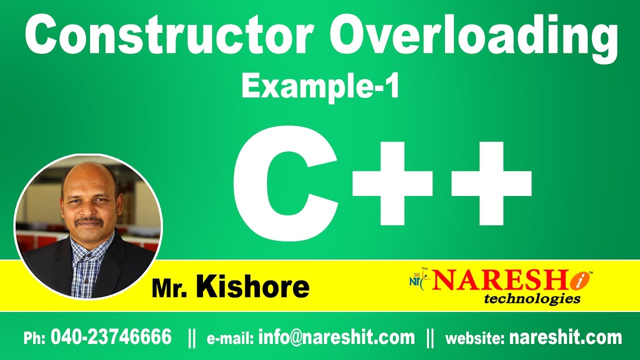 Constructor with Default Arguments | C++ Tutorial | Mr. Kishore