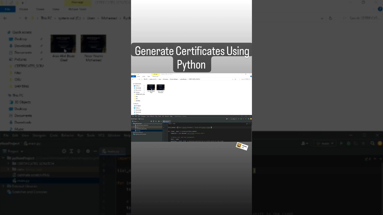 Generate Certificates Using Python