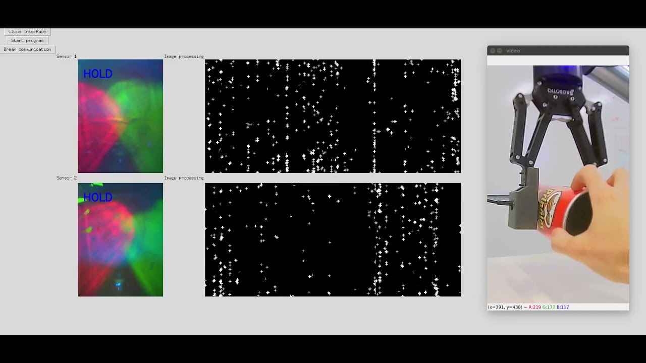 Stability detection using DIGIT sensors