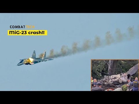 Seconds of the MiG-23 crash at the airshow: what happened??